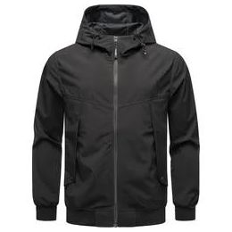 Outdoorjacke Ragwear "Tyller Bonded", Herren, Gr. XXXL (58), schwarz, Obermaterial: 100% Polyester, Innenfutter: 100% Polyester, Basic, gerade hüftbedeckend, hoch geschlossener Ausschnitt, Ärmel ohne Ärmelschlitz Rippstrickbündchen, Jacken, Wasserdichte und atmungsaktive Übergangsjacke