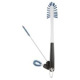 Reinigungsbürsten-Set OXO GOOD GRIPS, blau (blau, weiß und schwarz), Kunststoff, Reinigungsbürsten, für Wasserflaschen