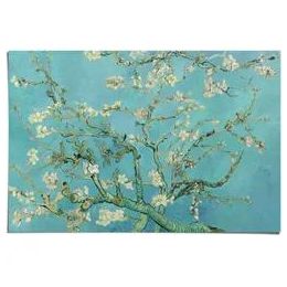 Poster Reinders "Poster Mandelblüte Vincent van Gogh", blau (farbe bild(er): blau), B:91,5cm H:61cm, Papier, Bilder