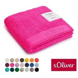 Handtuch s.Oliver "s.Oliver, Premium Qualität, 600 gr/m2, auch als Sets erhältlich", pink, B:50cm L:100cm, Walkfrottier, Baumwolle, Handtücher, große Farbauswahl, auch als Duschtuch, Waschhandschuh, Gästetuch