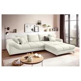 Ecksofa MR. COUCH "Ronaldo, L-Form, wahlweise mit Kaltschaum", stripes 8622 natur, B:332cm H:96cm T:227cm, 92% Polyester / 8% Nylon, Sofas, wahlweise mit Kaltschaum