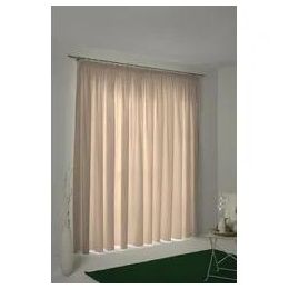 Vorhang ADAM "Uni Collection" Gr. 4, braun (hellbraun), B:145cm H:245cm, Jacquard, Baumwolle (Bio-Baumwolle), Gardinen, aus 100% Bio-Baumwolle