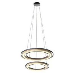 NOWA LED Pendelleuchte "RILAS", schwarz matt, 3, 1 Stk., Leuchten, Hängelampe schwarz rund Esstisch Wohnzimmer