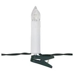 IC WINTERWORLD LED-Christbaumkerzen, grün, Flammen 30 Stk., Kabellänge 150m x Gesamtlänge 17,4m, Lichterketten
