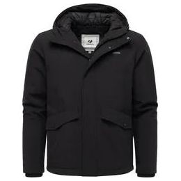 Funktionsjacke Ragwear "Shellis YOUMODO", Herren, Gr. XXXL (58), schwarz, Softshell, Obermaterial: 96% Polyester, 4% Elasthan, Innenfutter: 100% Polyester, Wattierung: 100% Polyester, gerade hüftbedeckend, hoch geschlossener Ausschnitt, Ärmel ohne Ärmelschlitz Rippbündchen, Jacken, Wasserdichte Softshelljacke mit Kapuze
