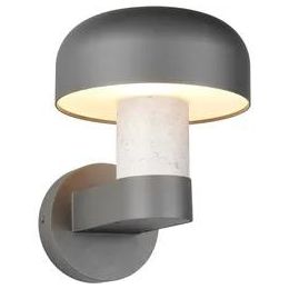 Trio LEUCHTEN Außen-Wandleuchte "FRASER, Fassadenbeleuchtung Laterne Pilzform, exkl 1x E27 max 10W IP54", grau, 1, H: 24,5cm, 1 Stk., Leuchten, Hauswand Leuchte aus Druckguss Aluminium, Leuchtmittel wechselbar