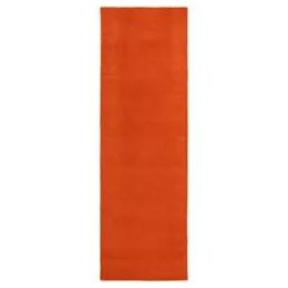 Wollteppich CarpetFine "Gabbeh Lola Uni", orange, B:80cm H:14mm L:150cm, Wolle, Teppiche, mit nat&uuml;rlichem Pflanzenmaterial von Hand gewebt, auch in Rund