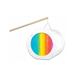 URSUS Laternenzuschnitte Regenbogen Streifen, rund &Oslash;17,5cm, 24 Blatt - ab 3 Jahren | Gr.: onesize