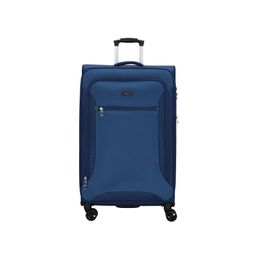 d&n D&N Travel Line 6404 4-Rollen Trolley 78 cm in blau | Gr.: onesize