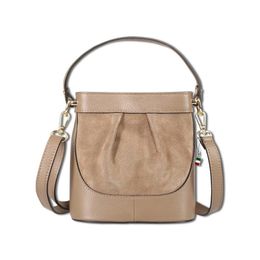 Florence Umhängetasche Leder taupe, beige ca. 18cm | Gr.: onesize