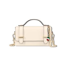 Florence Handtasche Leder beige ca. 19cm | Gr.: onesize