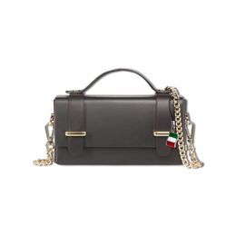 Florence Handtasche Leder schwarz ca. 19cm | Gr.: onesize