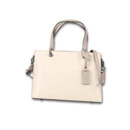 Leder Schultertasche Florence Tasche beige, grau ca. 37cm | Gr.: onesize