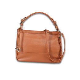 Leder Schultertasche Florence Tasche hellbraun ca. 38cm | Gr.: onesize