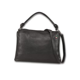 Leder Schultertasche Florence Tasche schwarz ca. 37cm | Gr.: onesize