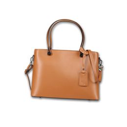 Leder Schultertasche Florence Tasche tan, hellbraun ca. 37cm | Gr.: onesize