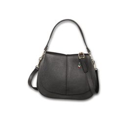 Leder Umhängetasche Florence Tasche schwarz ca. 27cm | Gr.: onesize