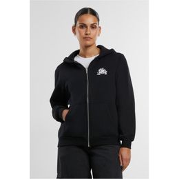 Mister Tee Hoodie "Romantic Dreamers Ladies Fluffy Zip Hoody" in Schwarz | Gr.: XL