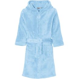 Playshoes Fleece-Bademantel uni in Bleu | Gr.: 98/104
