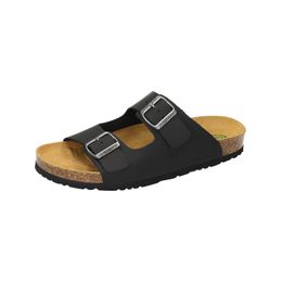 DR. BRINKMANN Klassische Pantoletten in schwarz | Gr.: 46