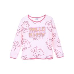 Langarmshirt Hello Kitty mit Glitzer in Rosa | Gr.: 104