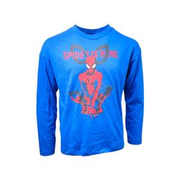 Spiderman Langarmshirt Spider-Man in Blau | Gr.: 98