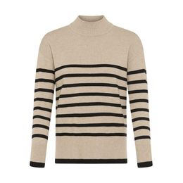 Laura Scott Streifenpullover in beige schwarz gestreift | Gr.: 48/50