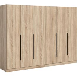 Schrank-Set Home Affaire "Skarde moderner Kleiderschrank Schlafzimmerschrank Otto´s Choice", sonoma eiche nachbildung, B:240cm H:180cm T:52cm, Spanplatte, Kastenmöbel-Sets, Skarde Kleiderschrank 240 cm, 2 Kleiderstangen und 8 Böden