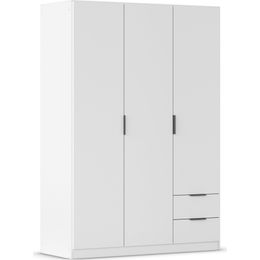 Kleiderschrank Rauch "Drehtürenschrank Schrank Garderobe Ankleide Schlafzimmer LAGOA", alpinweiß, B:136cm H:197cm T:54cm, Holzwerkstoff, Schränke, mit geräumigen Schubladen, optional mit Aufsatz MADE IN GERMANY