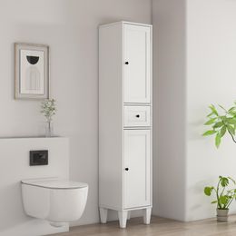 Hochschrank Welltime "AMSTERDAM", weiß, B:35cm H:180cm T:35cm, MDF, Schränke