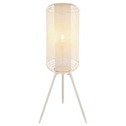 NOWA Stehlampe "DENTON", cremefarben, 1, 1 Stk., Leuchten, Stehleuchte cremefarben Design Lampe Wohnzimmer Schlafzimmer