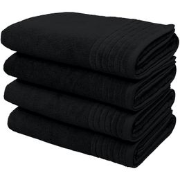 my home Duschtücher »Sanremo Premium, Premium Handtücher, 600 gr/m², 70x140cm« mit Bordüre, flauschig und weich, dicke Qualität, 5 Jahre Garantie...
