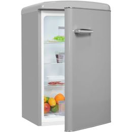 Exquisit Kühlschrank »RKS120-V-H-160F grau« 89, 5 cm hoch 55 cm breit 122 L Volumen grau Rollen hinten - leichtgängig für ein schnelles Verschieben