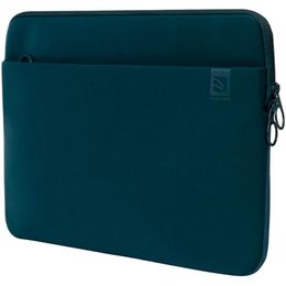 Tucano Laptoptasche »TOP Sleeve Schutzhülle Laptop 13-14, MacBook Pro 14/Air 15« petrolblau Vordertasche für Zubehör