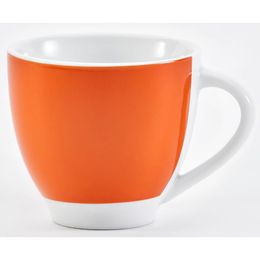 Van Well Tasse »Vario« spülmaschinen- und mikrowellengeeignet, 6-teilig orange, weiß