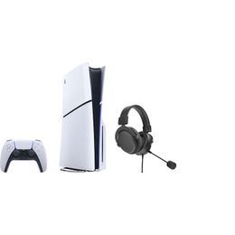 Sony Konsolen-Set »Playstation 5 Disk Edition (Slim) + Hanseatic Gaming-Headset« 1.000 GB weiß/schwarz Die PS5-Konsole ist über HDMI 2.1 mit...