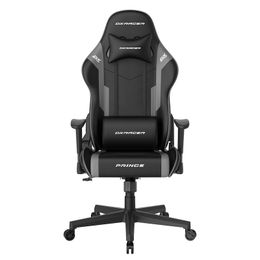 DXRacer Gaming-Stuhl »Prince Gaming Chair Regular L, PVC, schwarz grau« () schwarz-grau Empfohlene Größe: < 185 cm. Maximale Kapazität der...