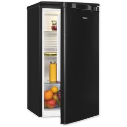 Exquisit Vollraumk&uuml;hlschrank &raquo;KS85-V-O91E schwarz&laquo; 84,3 cm hoch 45 cm breit 76 L Volumen silber Nischenh&ouml;he: 84,3 cm