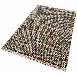 Theko Wollteppich &raquo;Modern Weave 3&laquo; rechteckig 7 mm H&ouml;he reine Wolle, handgewebt, ideal im Wohnzimmer & Schlafzimmer terra Obermaterial: 100%...