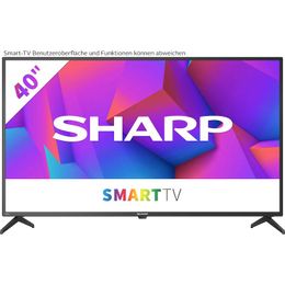 Sharp LED-Fernseher »2T-C40FEx« 101 cm/40 ′′ Full HD Smart-TV schwarz Dank der Smart-Funktionen können Sie eine Reihe von Unterhaltungs-Apps wie...