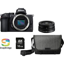 Nikon Systemkamera »Z 50 mit dem Objektiv NIKKOR Z DX 16-50 mm 1:3.5-6.3« Weitwinkelzoom-Objektiv NIKKOR Z DX 16-50 mm 1:3.5-6.3, 21, 51, Bluetooth...