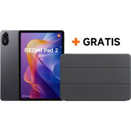Xiaomi Tablet »Redmi Pad 2 + Cover« (27, 94 cm / 11 ′′) Android 128 GB 2.5K Inklusive Case) graphite gray Unterstützt Hi-Res Audio und Dolby Atmos