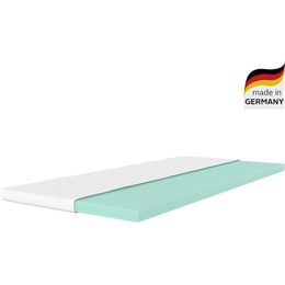 my home Topper »Aquam, Topper 90x200 cm, 180x200 cm in 4 Härtegraden« Matratze, Boxspringbett, Allergiker geeignet (Hausstauballergiker blanc Bezug...
