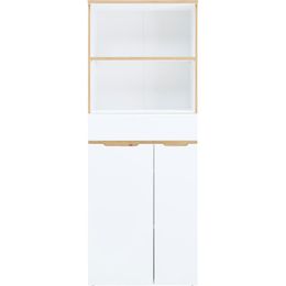 Innostyle Aktenschrank &raquo;Memphis Aktenschrank, 75x197x38cm (B/H/T)&laquo; 1 Stk. tlg. 2 t&uuml;rig, 1 Schubkasten, Soft-Close, ABS-Kantenschutz wei&szlig; Holzwerkstoff, MDF