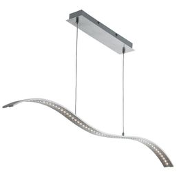 Searchlight H&auml;ngeleuchte &raquo;Wing Bar Pendant - Satin Silver Metal&laquo; LED-Modul 1 Stk. Warmwei&szlig; Satin-Silber und Satin-Nickel