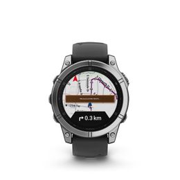 Garmin Smartwatch »fenix E - 47 mm« (3, 3 cm / 1, 3 ′′) Schwarz/Silber