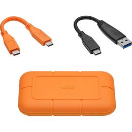 LaCie externe SSD »Rugged SSD« 2, 5 1 TB Anschluss Thunderbolt 3 USB 2.0 USB 3.0 orange zur Datenwiederherstellung