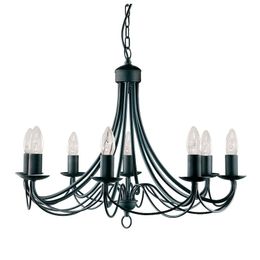 Searchlight Kronleuchter &raquo;Maypole 8Lt Pendant&laquo; E14 1 Stk. schwarz