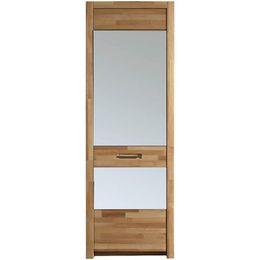 MCA LIVING Garderobenschrank »Fenja Spiegelschrank, Schrank, Drehtürenschrank - Höhe 203 cm« 1 Stk. tlg. Massivholz, Kernbuche, 1 Spiegeltür, 1...