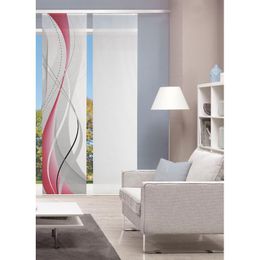 Vision S Schiebegardine &raquo;CARLISLE&laquo; Paneelwagen 1 Stk. tlg. Schiebevorhang, Digitaldruck, Bambus beere Obermaterial: 100% Polyester 245 cm